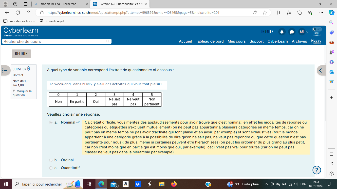 23-24_HES-SO_GE_RECHERCHE 3: Les différents types de variables | Cyberlearn